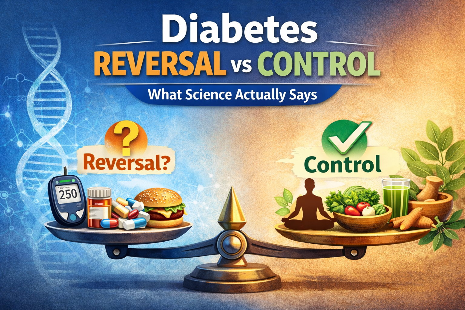 Diabetes Reversal vs Control: What Science Actually Says